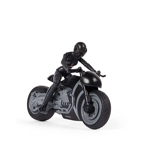 FIGURA - THE BATMAN - SELINA KYLE COM BATMAN E MOTO - 10 CM - SPIN MASTER
